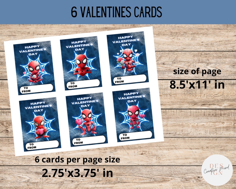 Spidey Valentines Cards Spiderman Valentines School Valentines Class ...