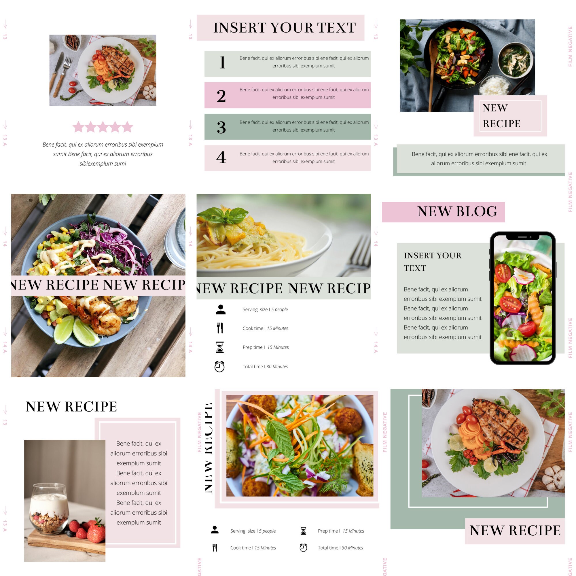 RECIPE Social Media Post, Meals Instagram Posts, Marketing, Food ...