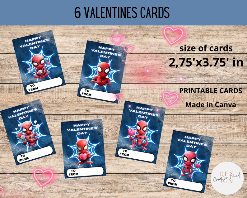 Spidey Valentines Cards Spiderman Valentines School Valentines Class ...