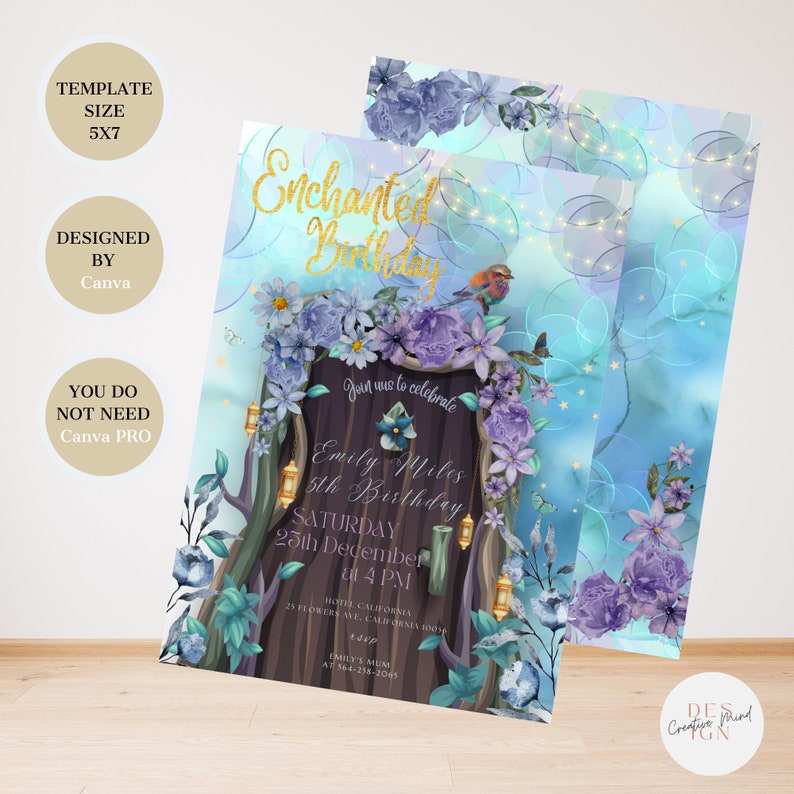 Enchanted Garden Fantasy World Magical Birthday Enchanted - Etsy