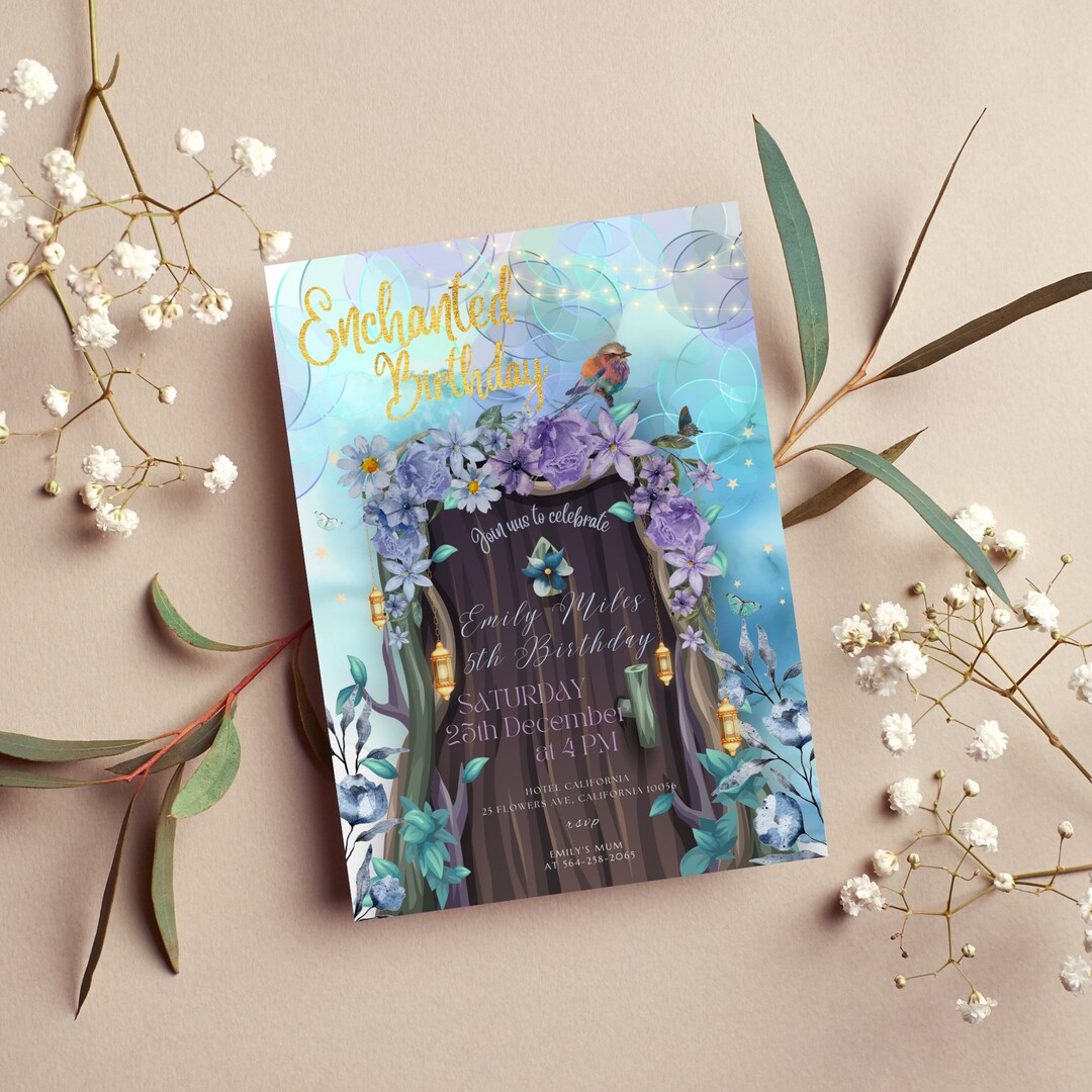 Enchanted Garden Fantasy World Magical Birthday Enchanted - Etsy