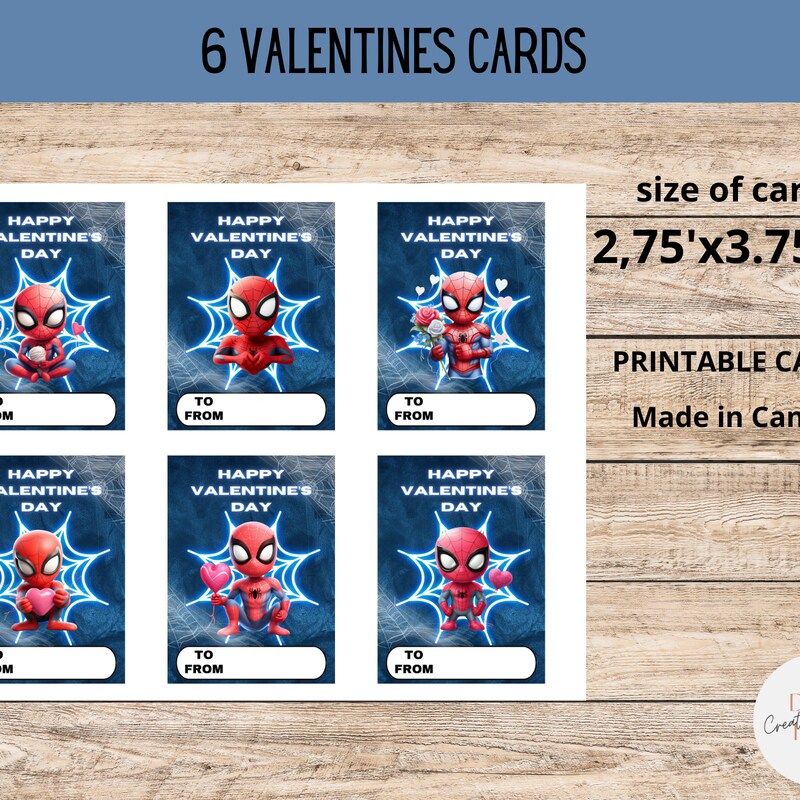 Spiderman Valentine Card - Etsy