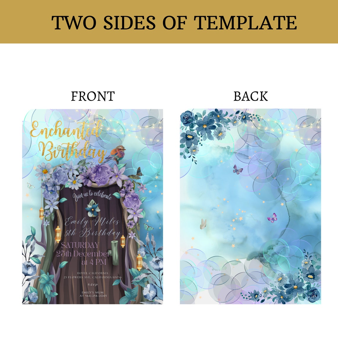 Enchanted Garden Fantasy World Magical Birthday Enchanted - Etsy