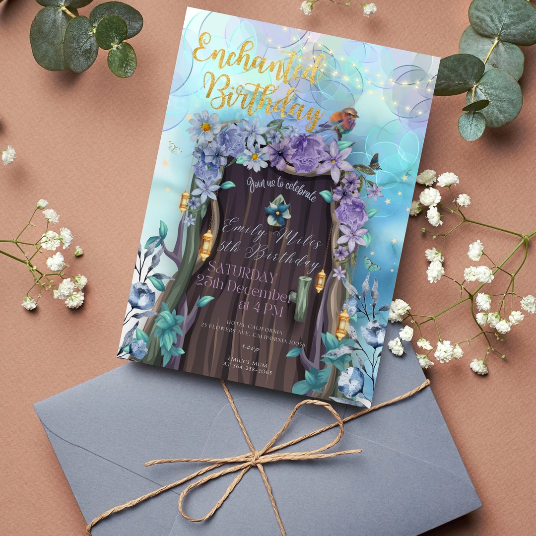 Enchanted Garden Fantasy World Magical Birthday Enchanted - Etsy