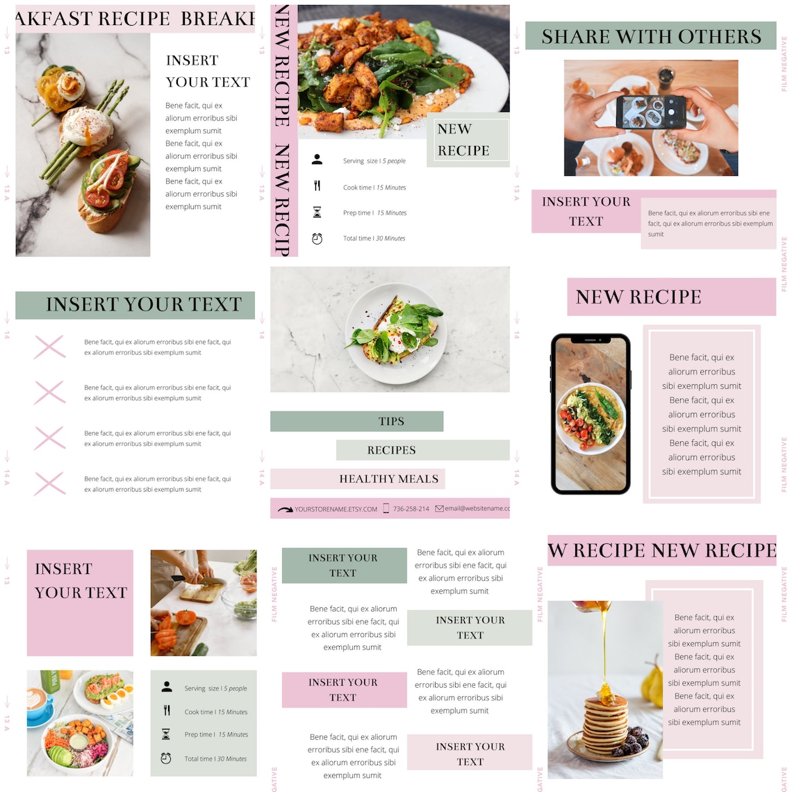 RECIPE Social Media Post, Meals Instagram Posts, Marketing, Food ...