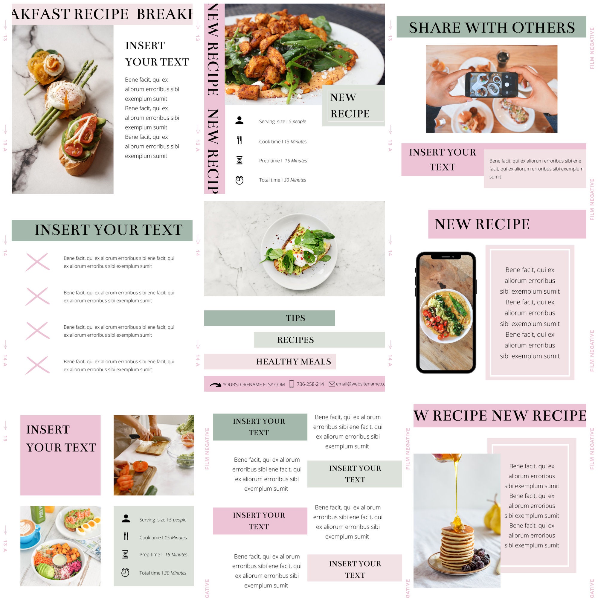 RECIPE Social Media Post, Meals Instagram Posts, Marketing, Food ...
