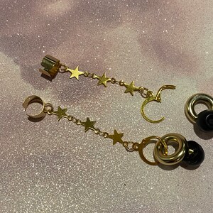 Gold Star Ear Cuff Earrings for Loop Earplugs, Sensory Earplug Holders ...