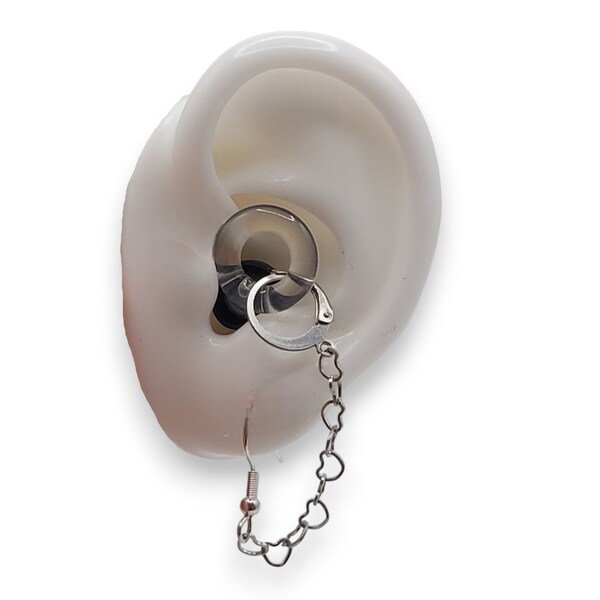 Silver Loop Earplugs Earrings - Etsy