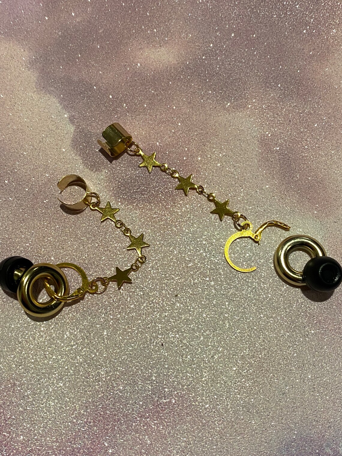 Gold Star Ear Cuff Earrings for Loop Earplugs Sensory - Etsy