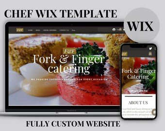 Wix Food Template - Etsy