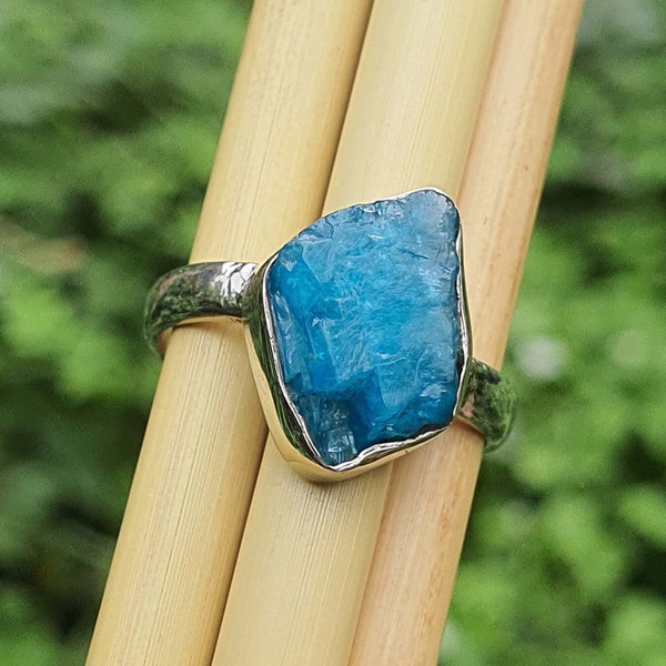 Blue Apatite Ring - Etsy