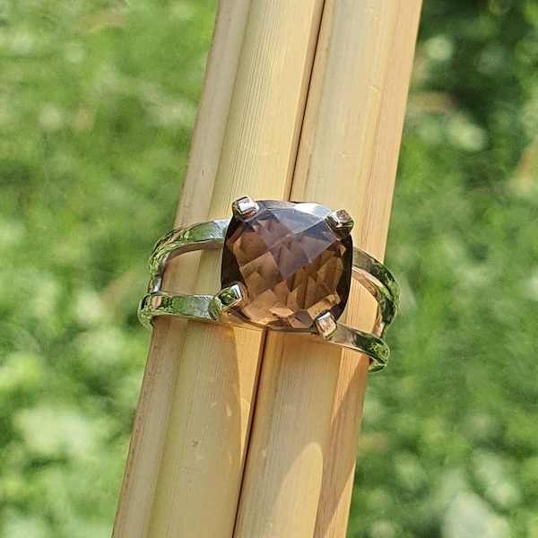 Smokey Topaz Ring - Etsy