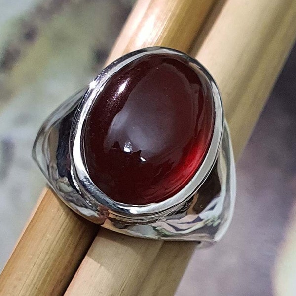 Mens Garnet Ring - Etsy