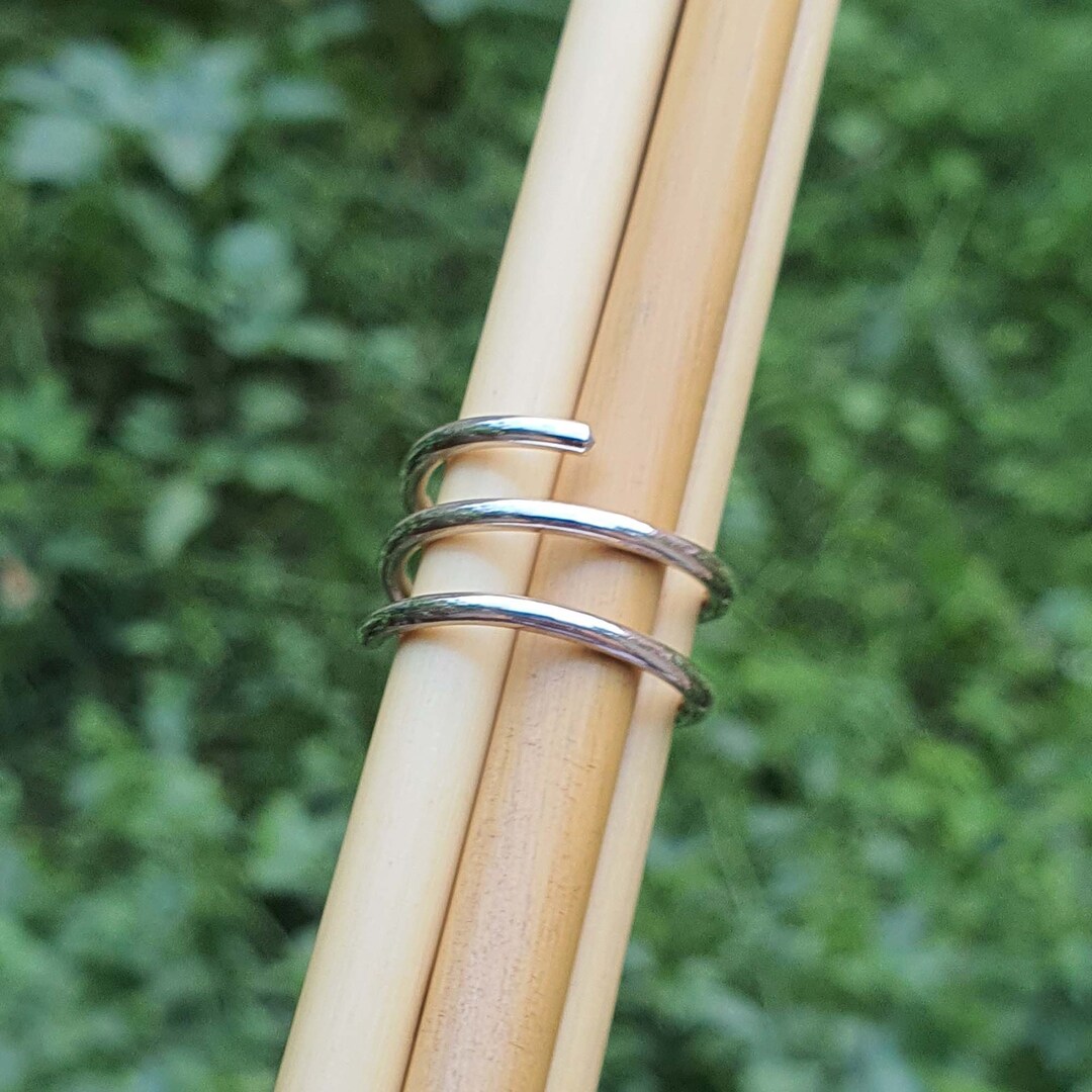 Sterling Silver Wire Wrap Ring by Femmesbijoux | Adjustable Wrap Band ...