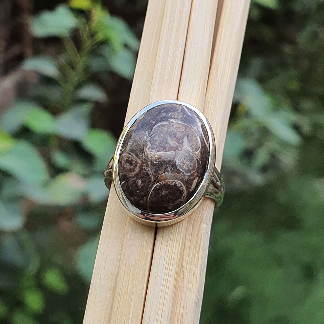 Genuine Turtella Jasper Ring by Femmesbijoux | 925 Sterling Silver ...