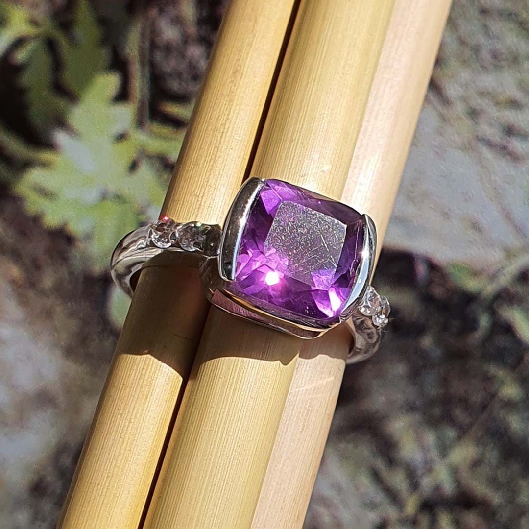 Amethyst Ring Men | 925 Sterling Silver | Amethyst Engagement Ring ...