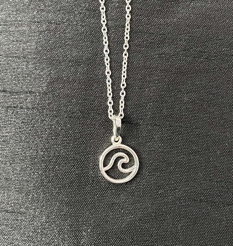 Ocean Wave Necklace for Women | Ripple Wave Necklace | Beach Jewelry ...