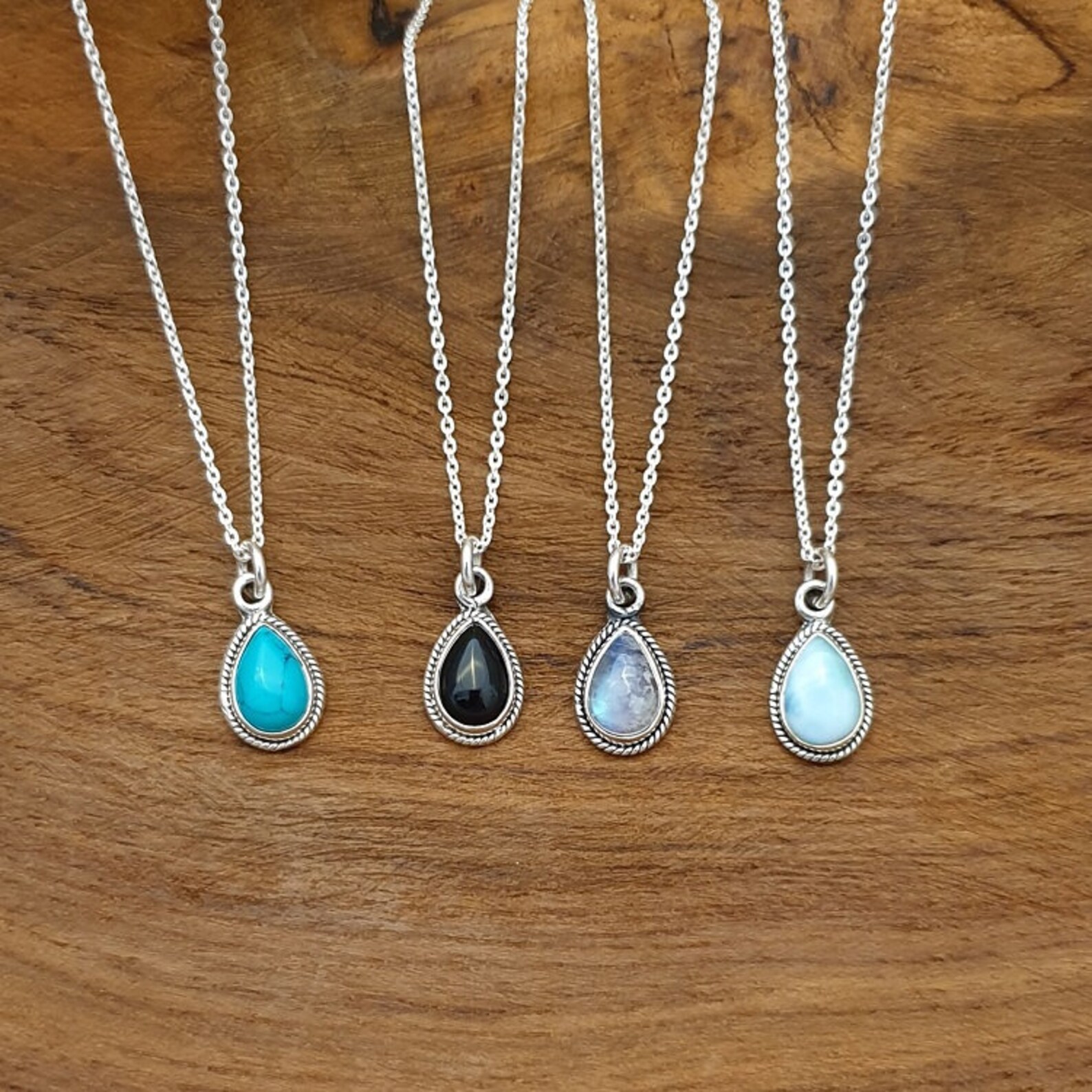 Natural Larimar Necklaces for Women | Handmade Pendant Necklace With ...