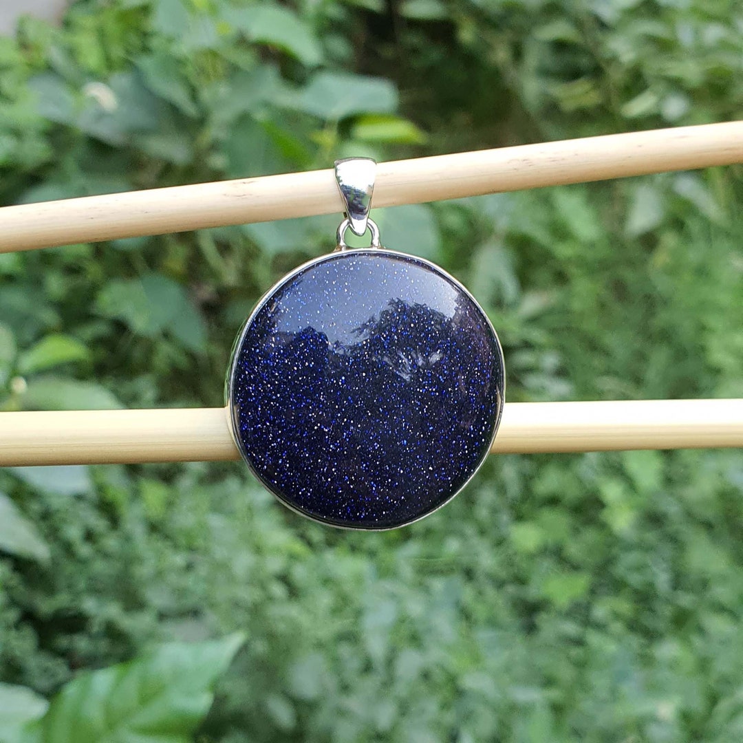 Blue Sunstone Pendant for Necklace | Sterling Silver Pendant Necklace ...