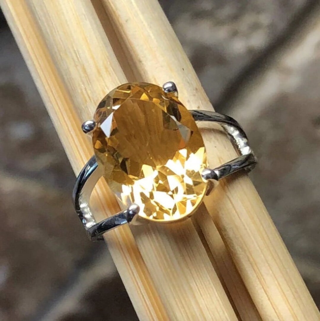 Genuine Citrine Ring Men Authentic Citrine Citrine Mens - Etsy