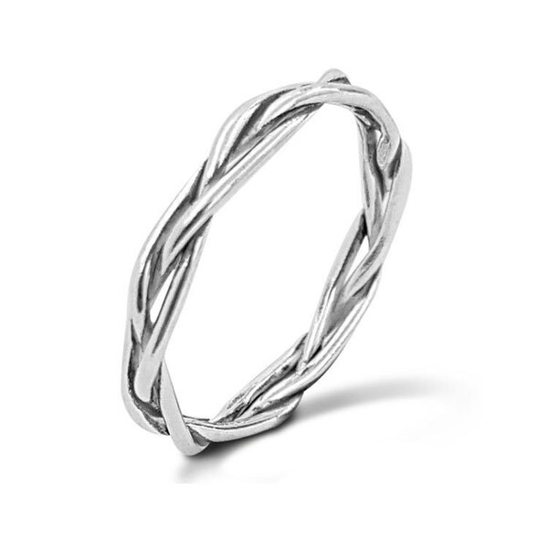 Silver Twisted Ring - Etsy