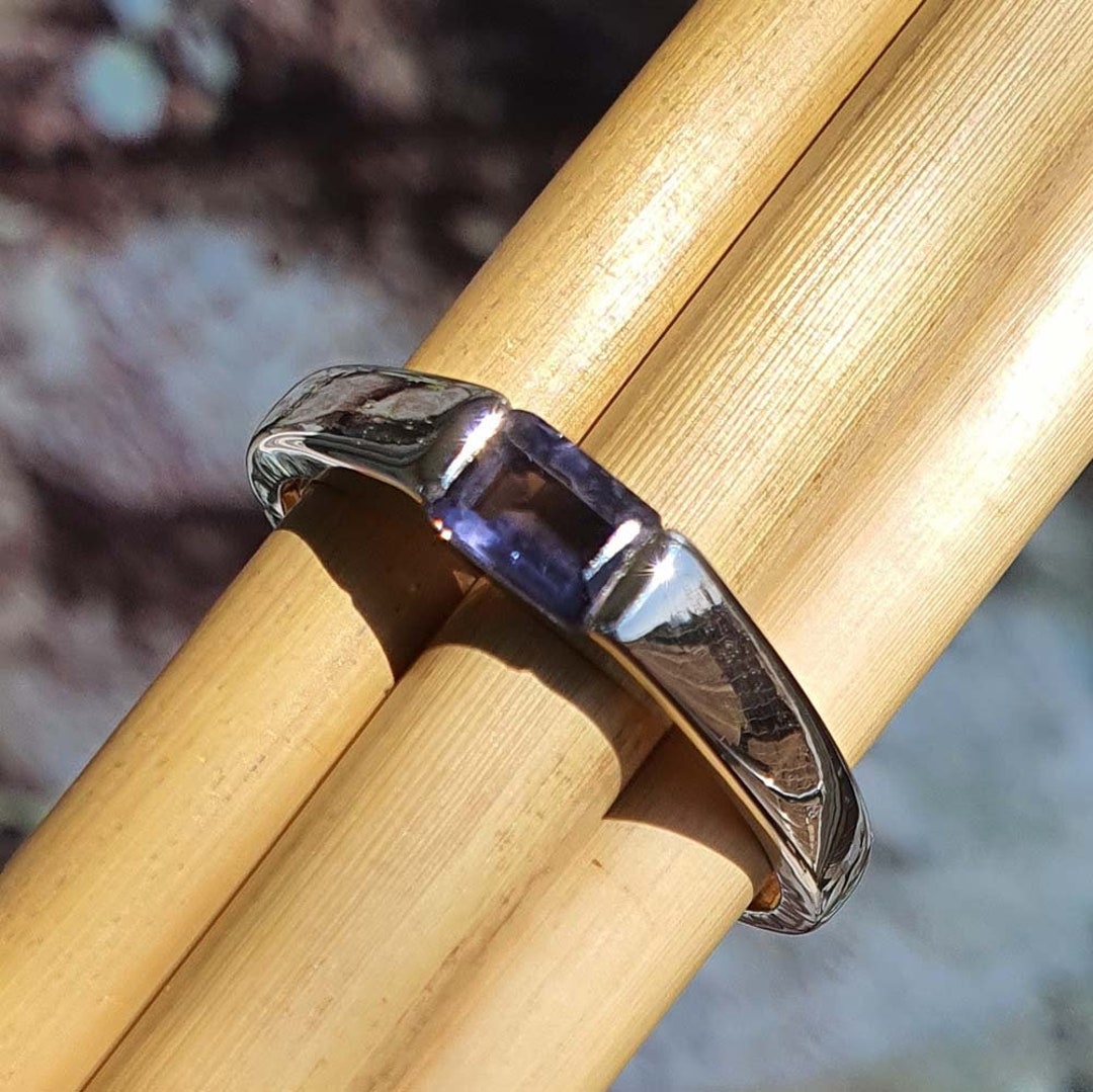 Mens Iolite Ring Cordierite Ring Bold Ring Iolite Ring - Etsy