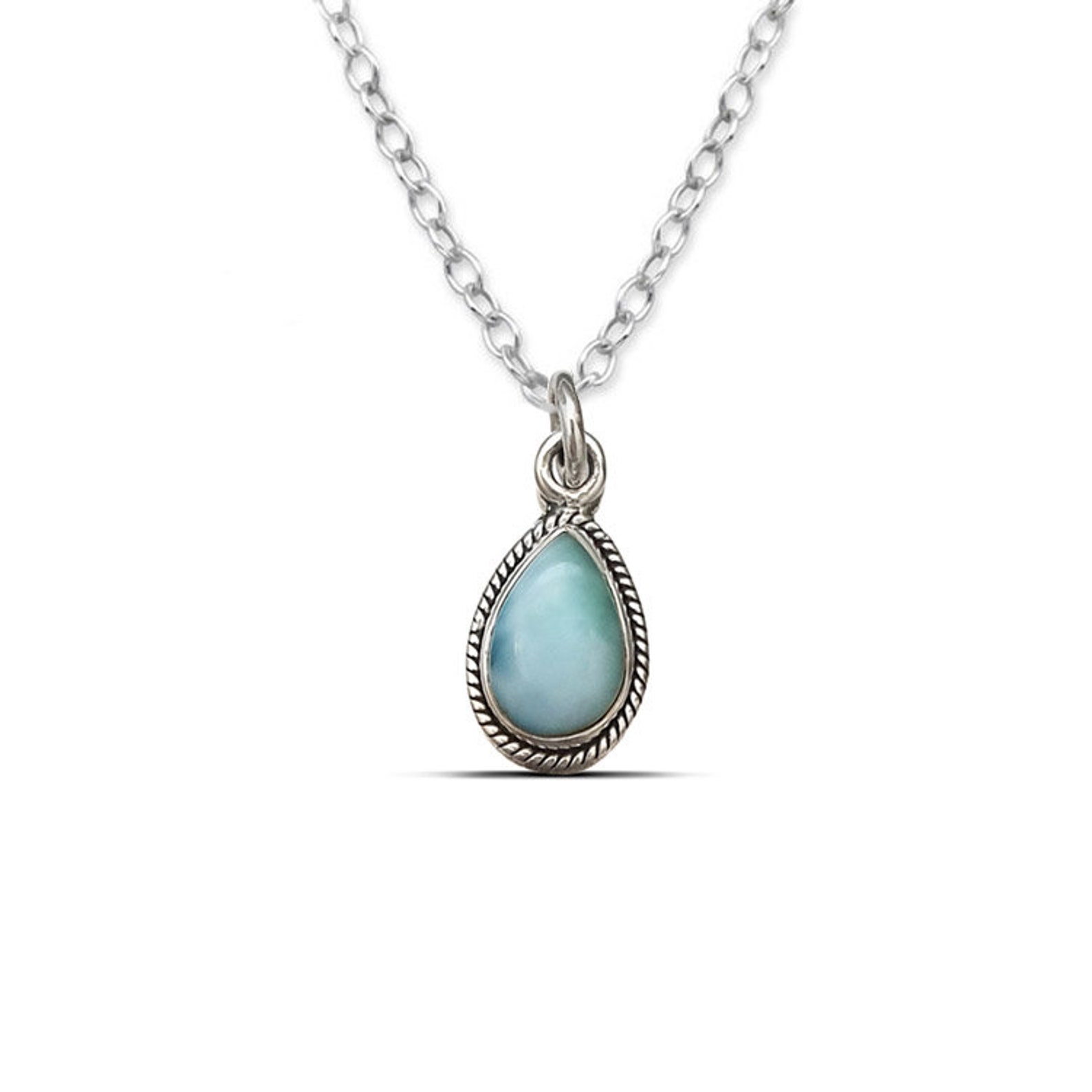 Natural Larimar Necklaces for Women | Handmade Pendant Necklace With ...