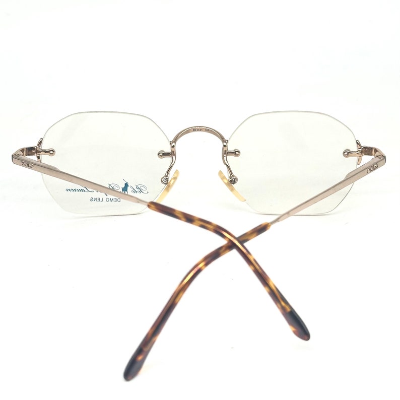 Ralph Lauren Polo Classic XL Retro Deco Style Rectangular Rimless ...