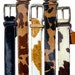 Cowhide Genuine Leather Belt With Brass Buckle, Many Colors and Sizes ...