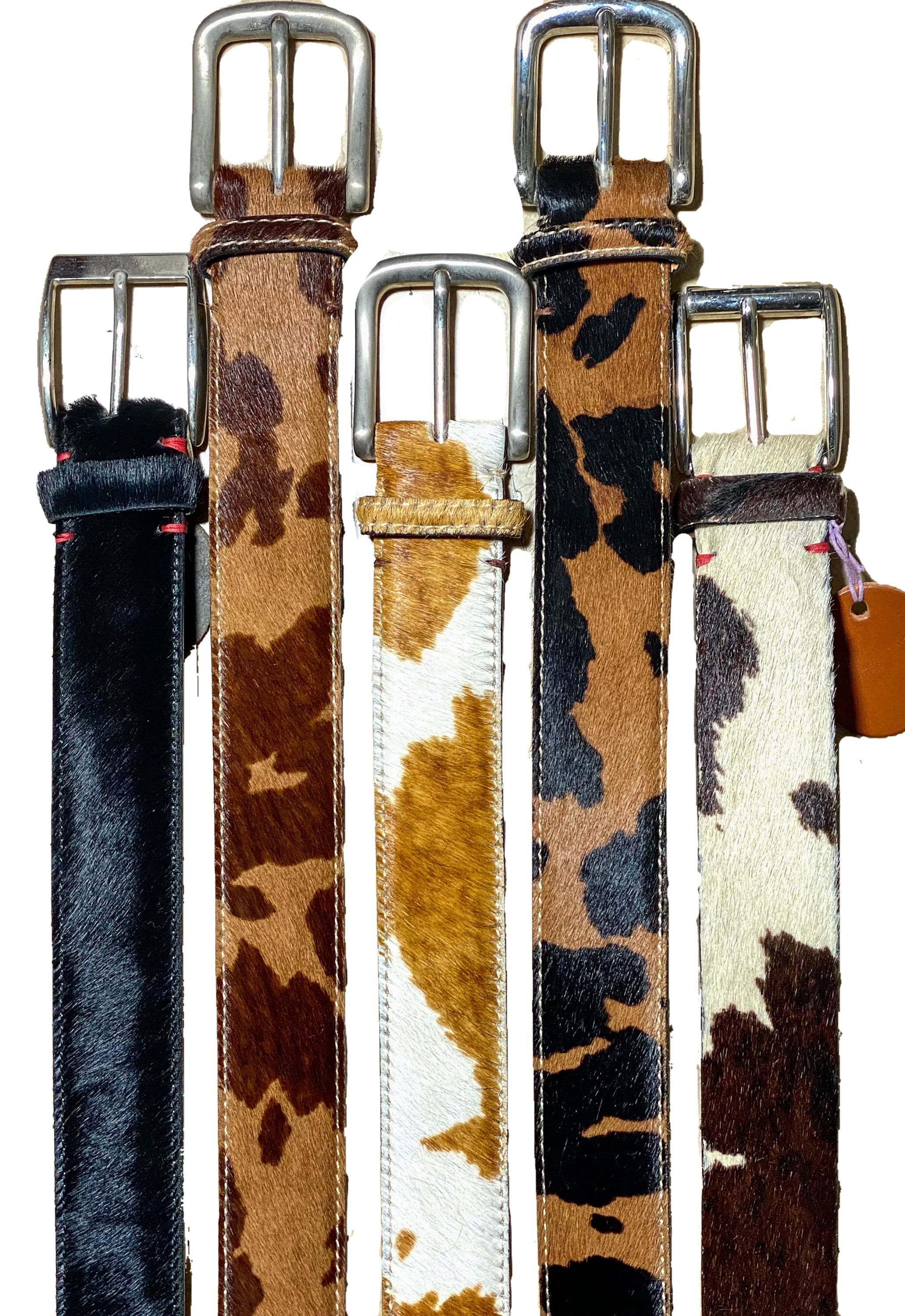 Cowhide Genuine Leather Belt With Brass Buckle, Many Colors and Sizes ...