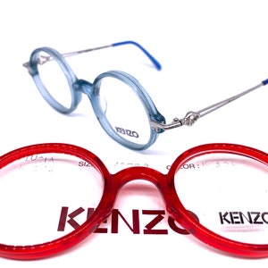 Kenzo Lucia Cute Round Cello Eyeglasses Frames With Key Shaped Hinges ...