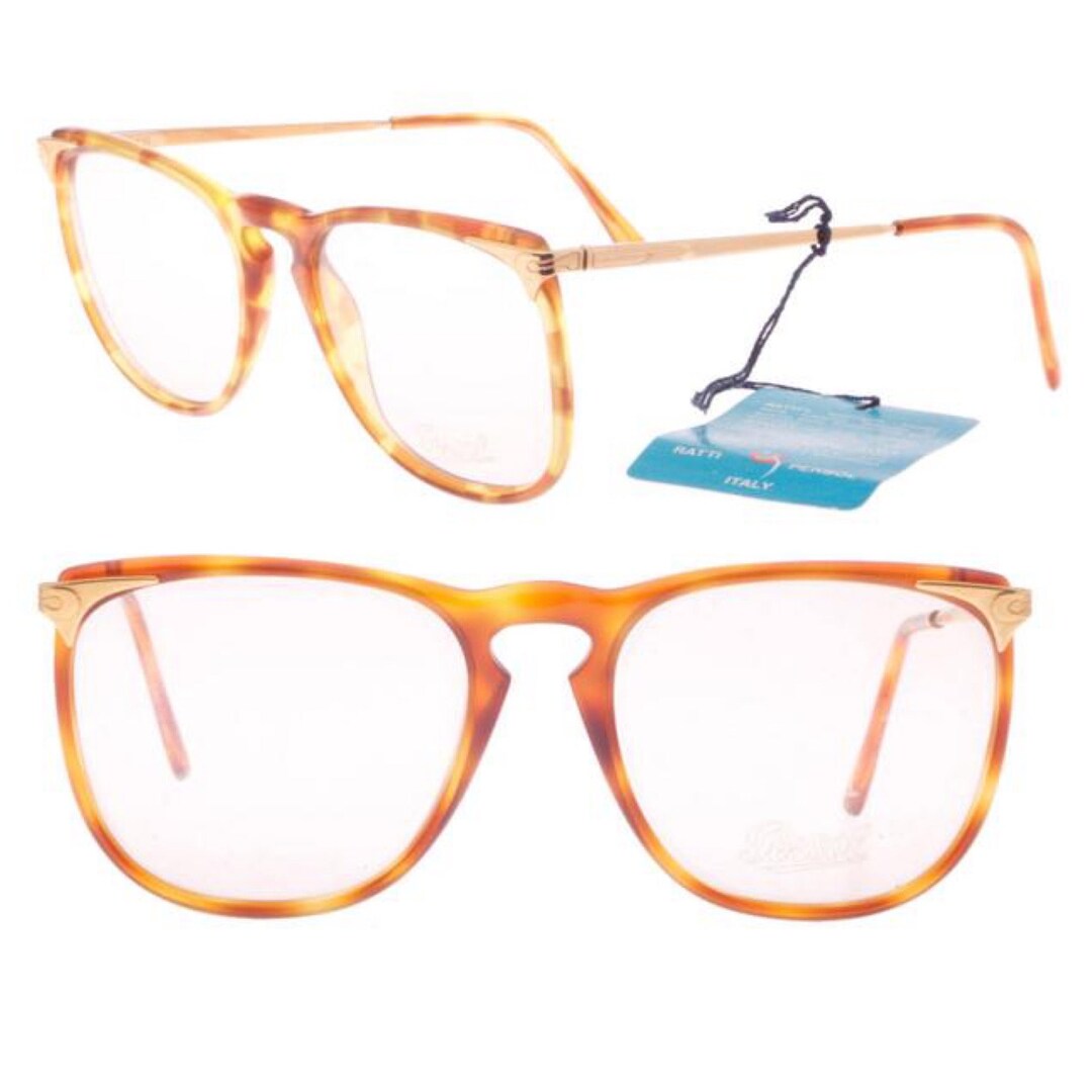 Persol Ratti Cellor 3 Demi Blonde Cello Squared Glasses W Golden ...