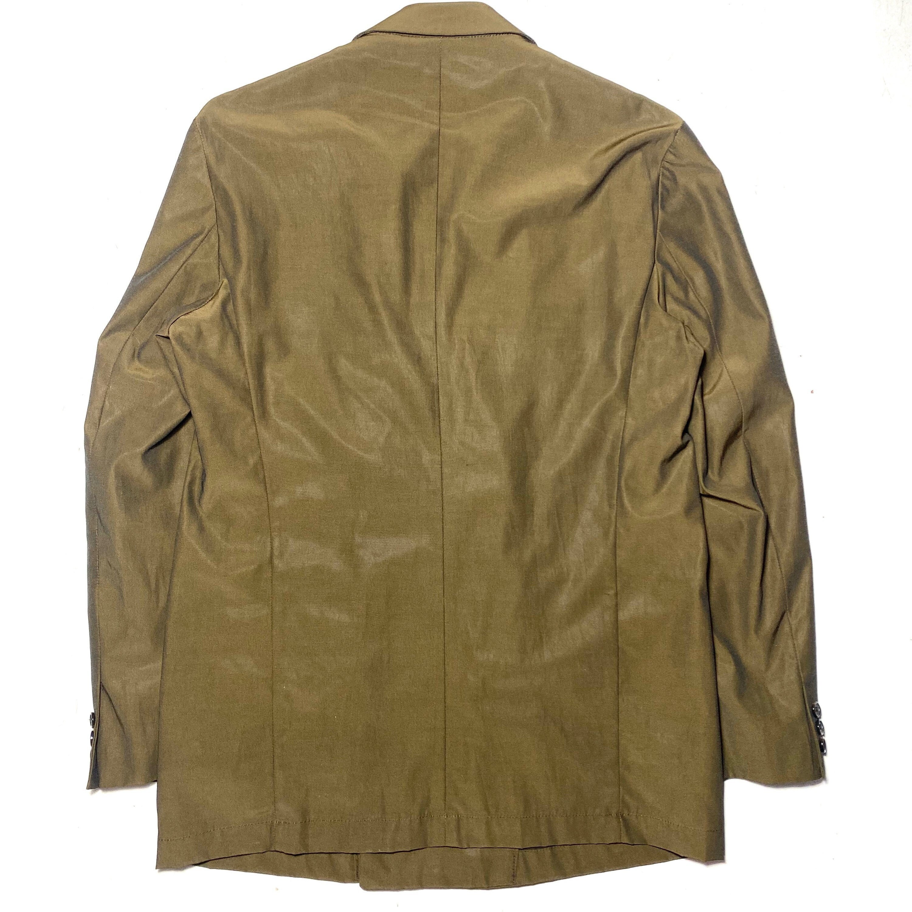 Sartorial Light Dbl Breast Summer Blazer, Iridescent Military Green ...