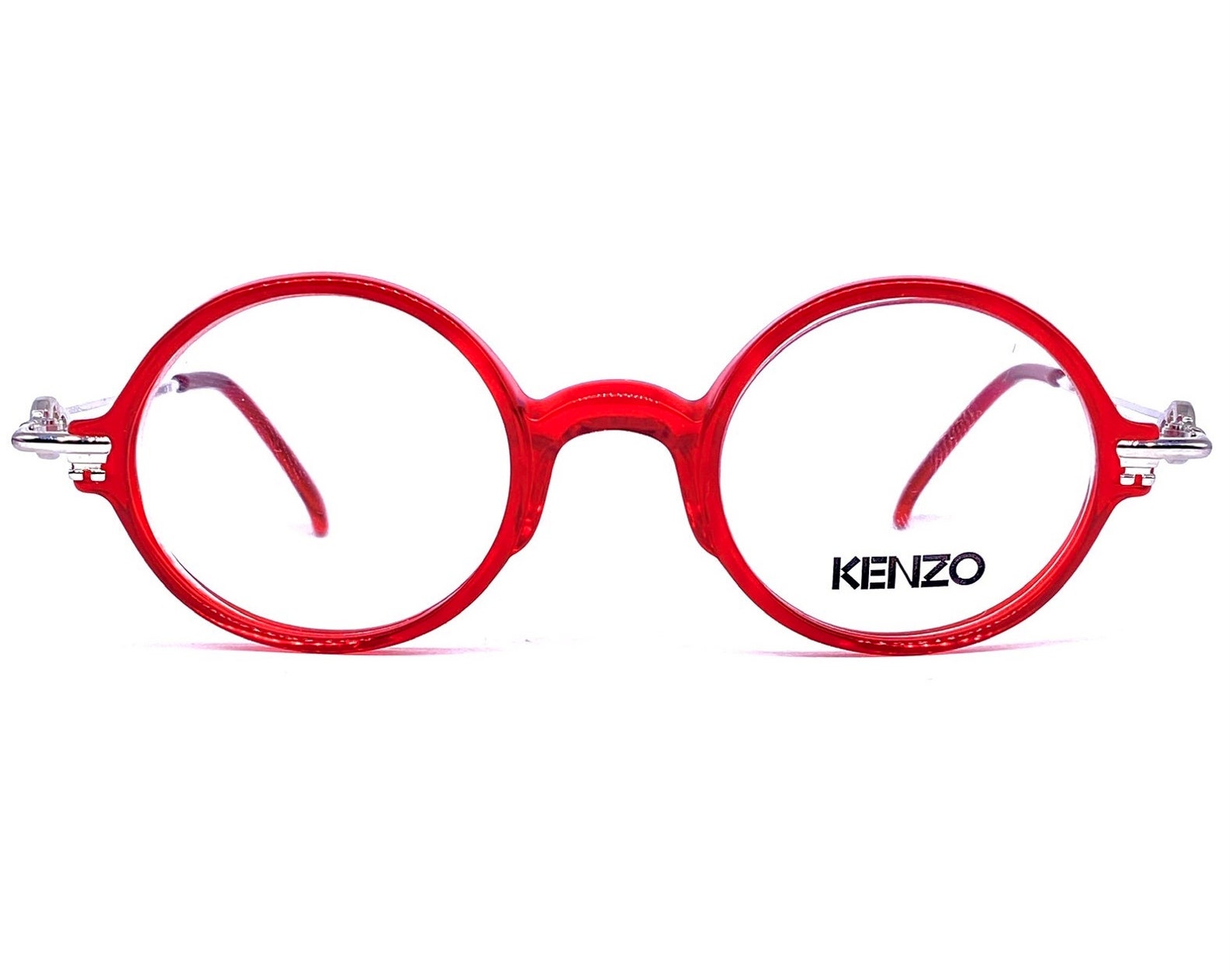 Kenzo Lucia Cute Round Cello Eyeglasses Frames With Key Shaped Hinges ...