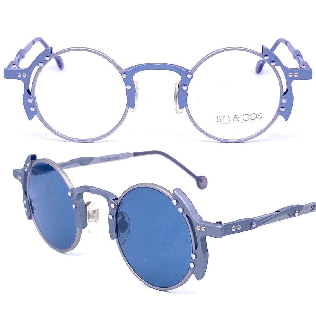 Sin&cos Round Avant Grade Frames / Sunglasses Steampunk 90s Made in ...