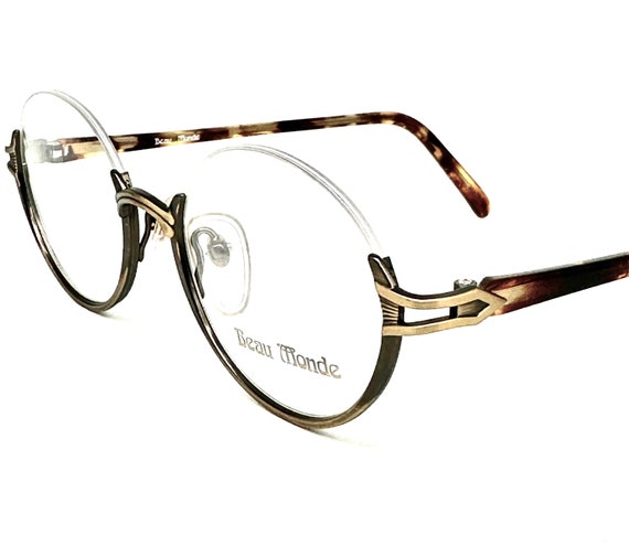 Beau Monde Milford outstanding round half rimmed anti… - Gem