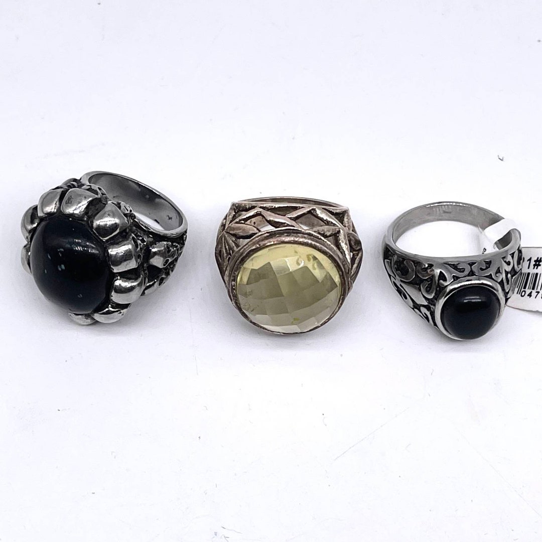 Set Beautiful Rings Baroque Mix Gothic Personality Style - Etsy