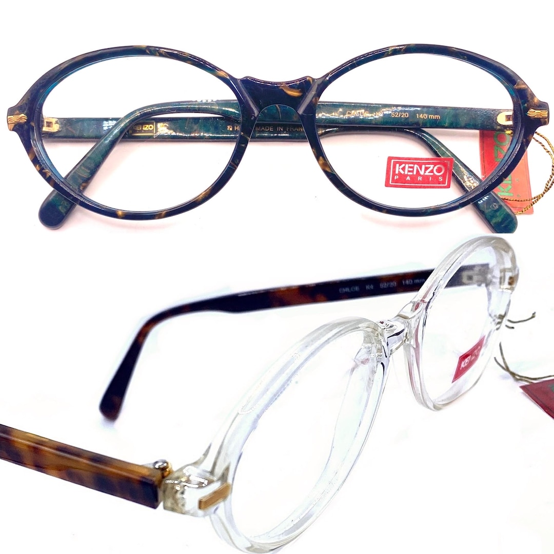 Kenzo Chloe Retro Oval Cello Frames in 2 Beautiful Colours, NOS 80s ...
