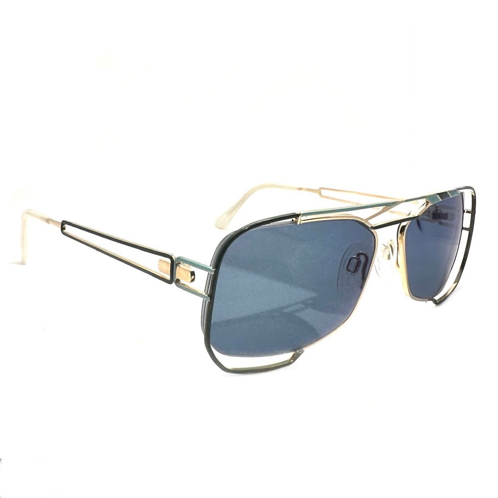 Neostyle Jet 222 902 Avant Garde Sunglasses; Gold W Green and Cyan ...