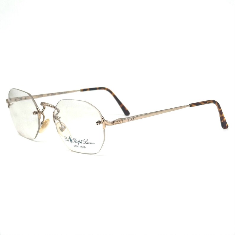 Ralph Lauren Polo Classic XL Retro Deco Style Rectangular Rimless ...