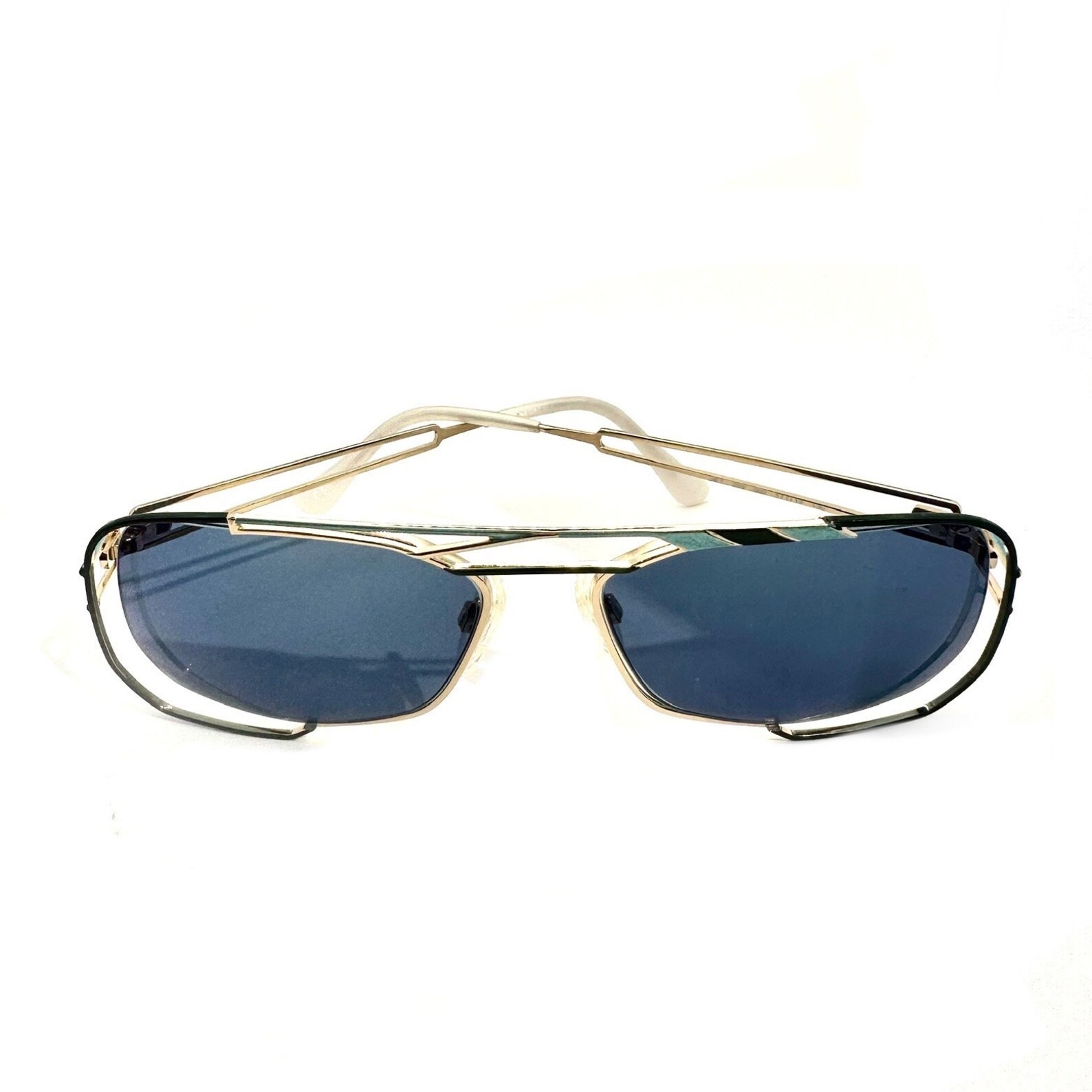Neostyle Jet 222 902 Avant Garde Sunglasses; Gold W Green and Cyan ...