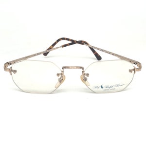 Ralph Lauren Polo Classic XL Retro Deco Style Rectangular Rimless ...