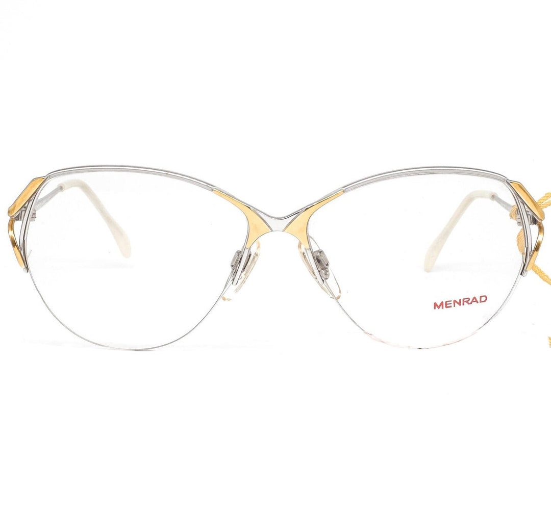 Menrad 390-110 Oversized Silver/gold Metallic Eyeglasses Frames With ...