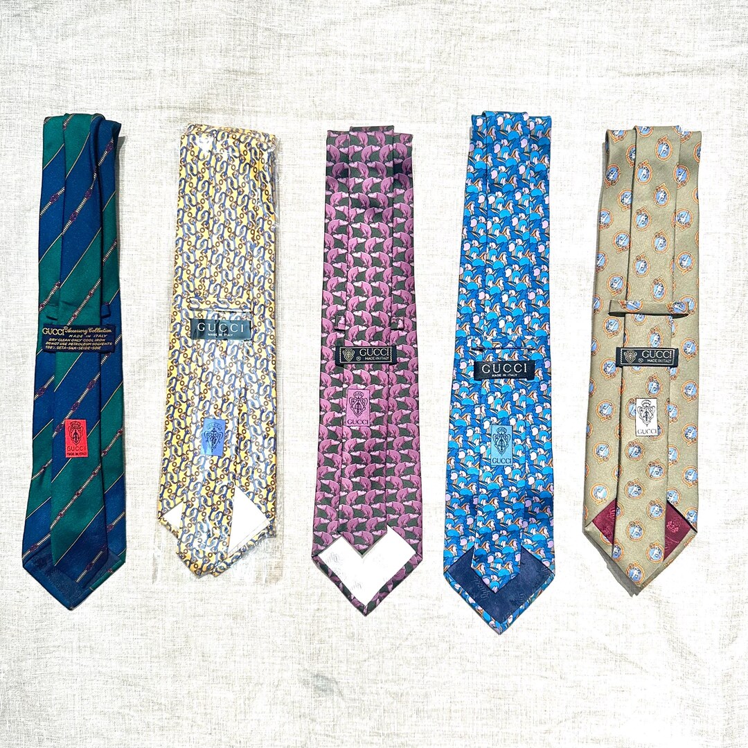 Cravatte Di Seta Di Lusso Gucci Collezione Di Accessori Vintage per ...
