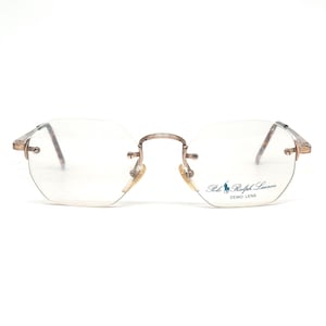 Ralph Lauren Polo Classic XL Retro Deco Style Rectangular Rimless ...