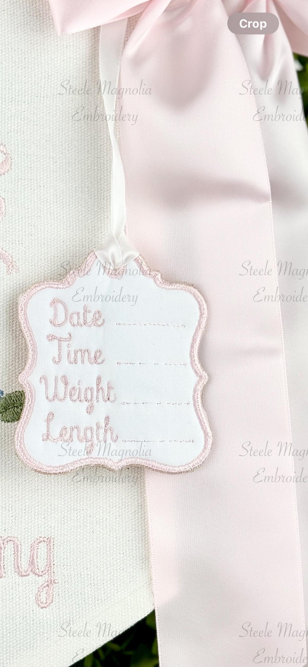 Baby Banner Birth Stat Tag Add-on - Etsy