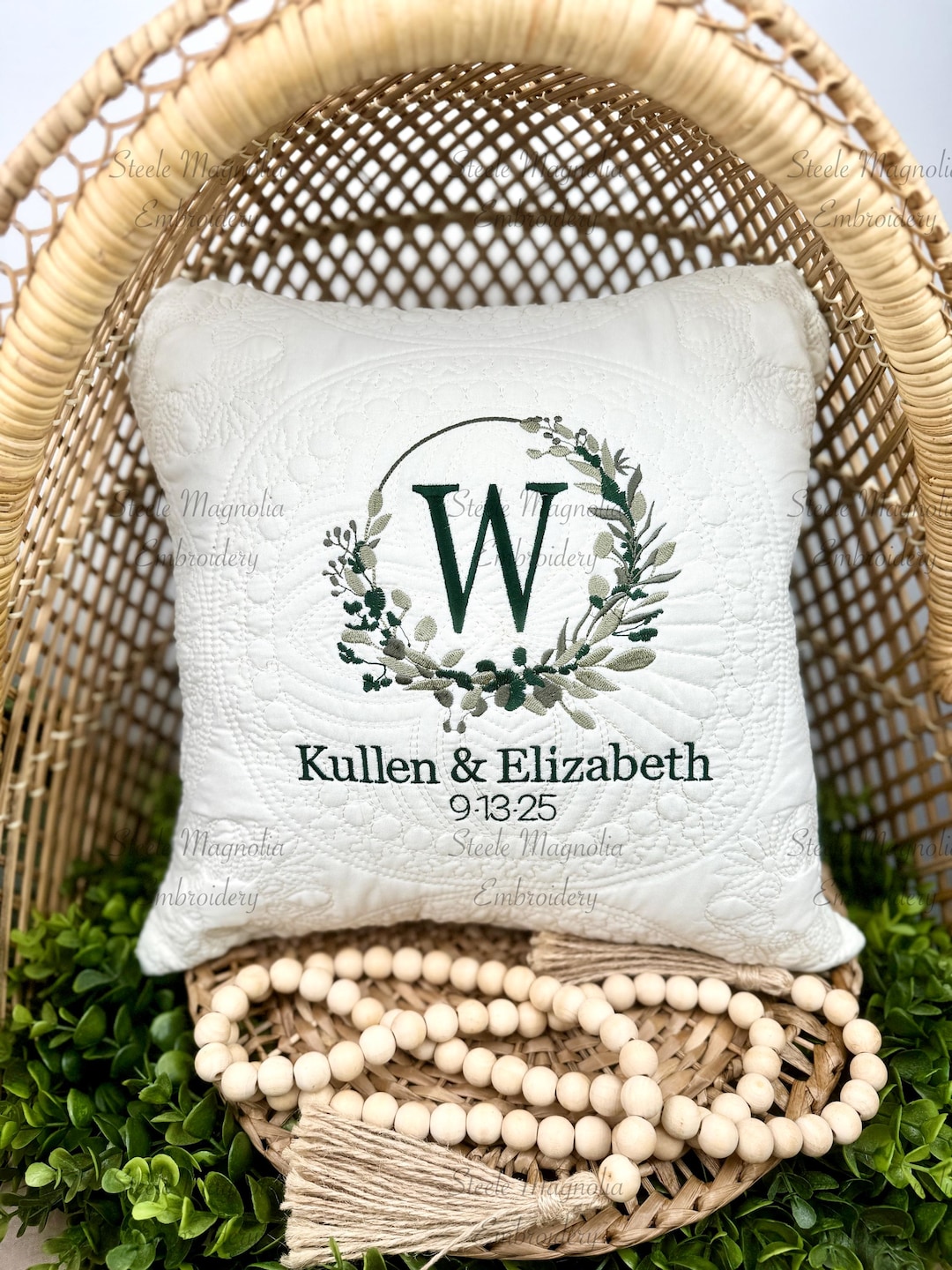 Personalized Wedding Pillow Gift Anniversary Present Bridal Shower ...