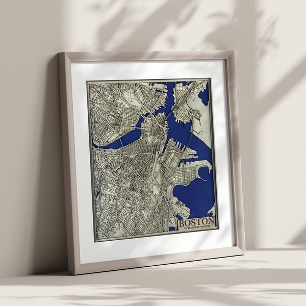 Layered Maps - Etsy