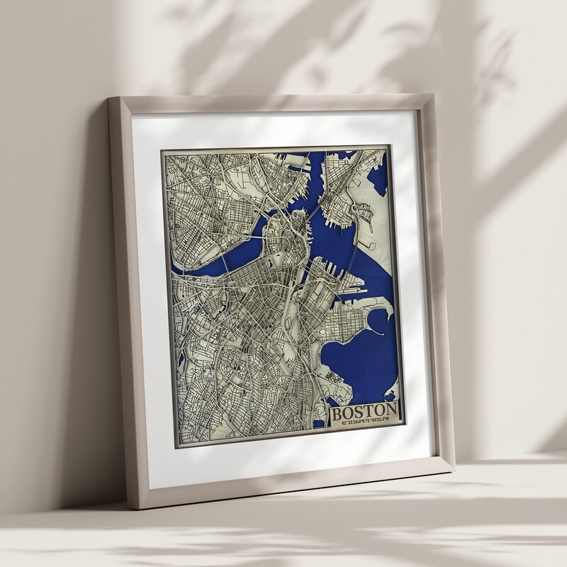 Layered Maps - Etsy