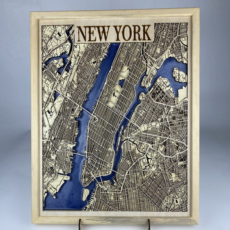 Resin Wood Map - Etsy